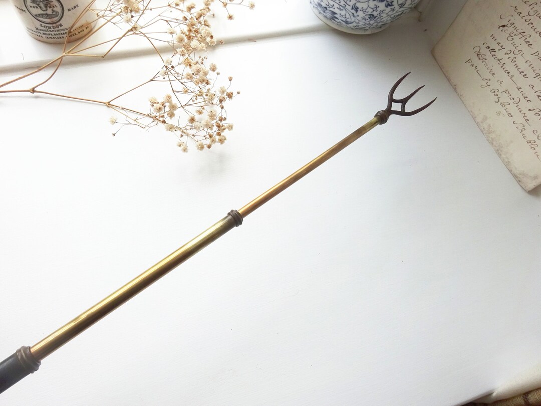 Antique Toasting Fork, Telescopic Toasting Fork, Brass, Steel ...