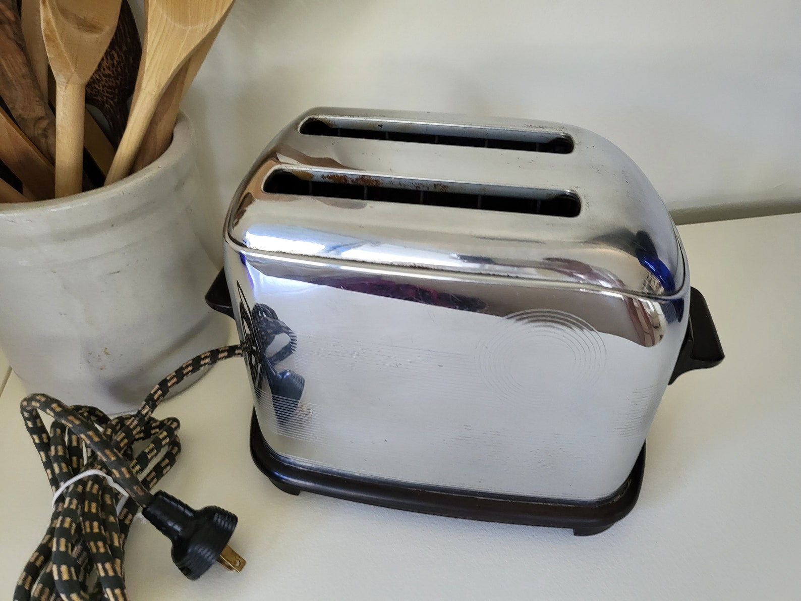 1938 Vintage Toastmaster Model 1B8 Electric Toaster Chrome NOT WORKING ...