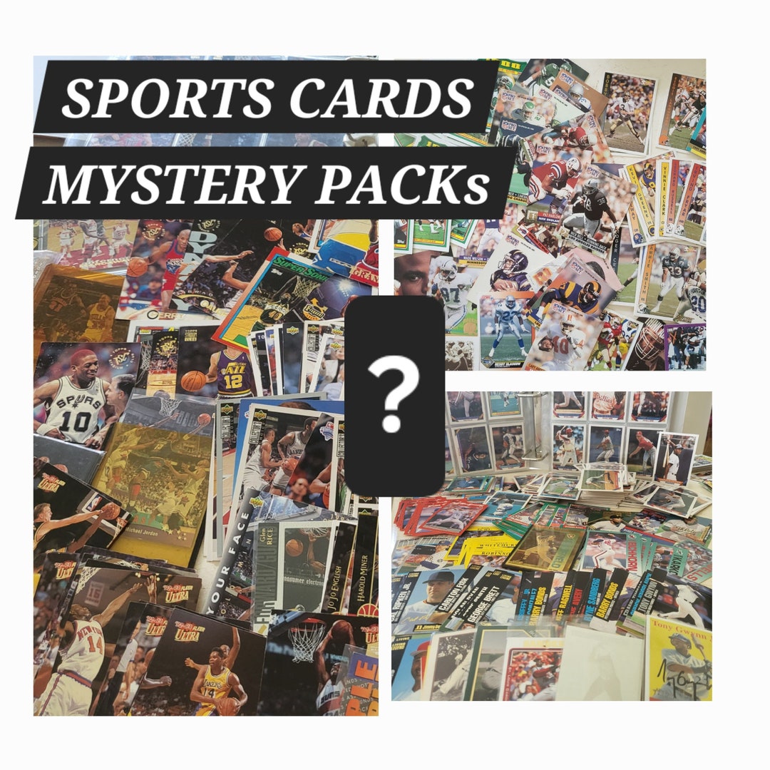 50 Vintage Sports Cards Mystery Pack, Choose Baseball Basketball ...