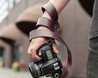 Personalized Neck Leather Camera Strap for Photographer Gift | Etsy