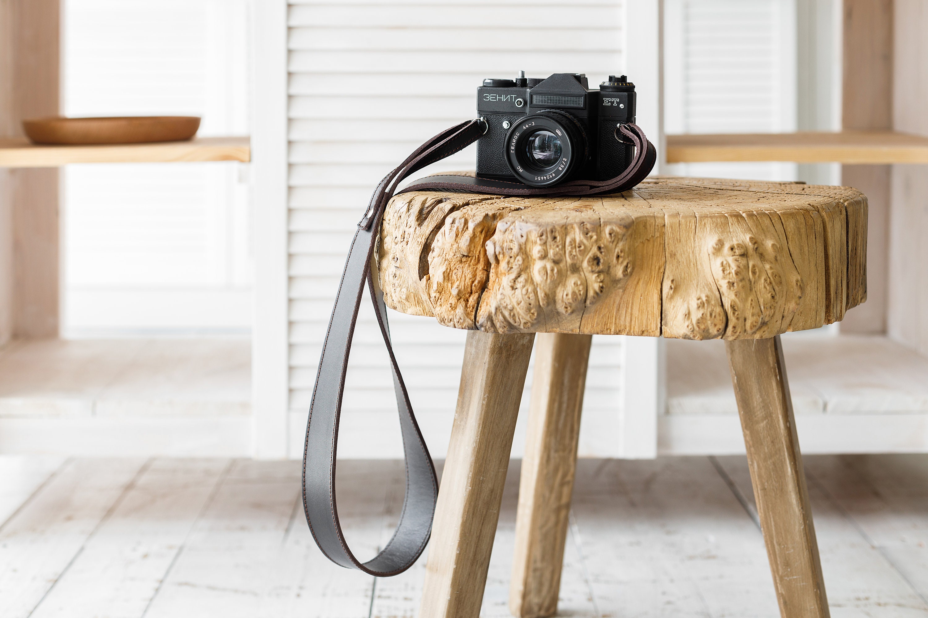 Personalized Neck Leather Camera Strap for Photographer Gift | Etsy