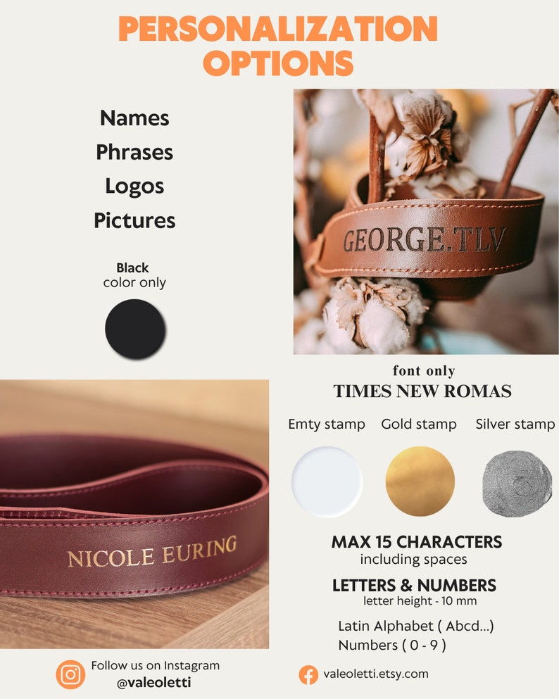 Leather Camera Strap Quick Release, Personalized Camera Strap ...