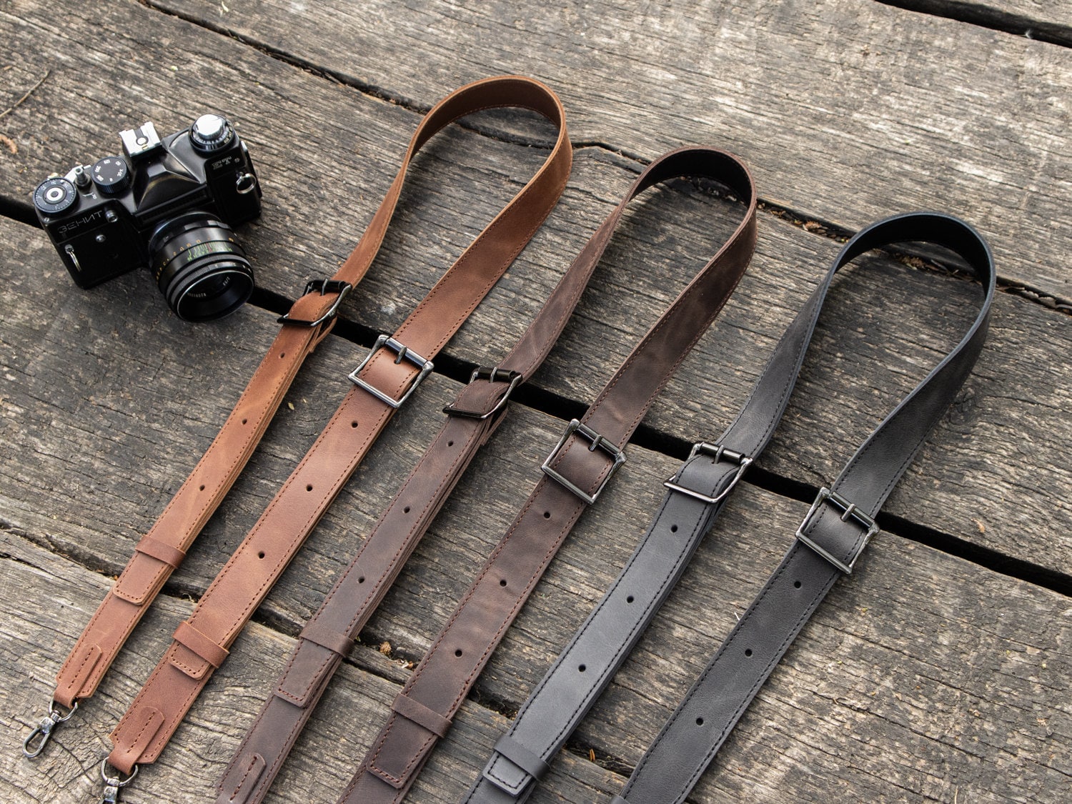 Camera Straps for Small Camera, Adjustable Leather Camera Strap, Custom ...