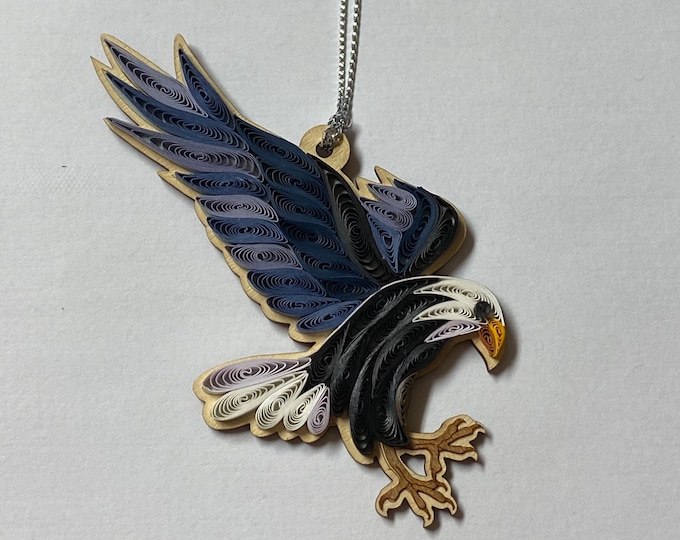 EAGLE CHRISTMAS ORNAMENT Carving. A Miniature Work of Art - Etsy