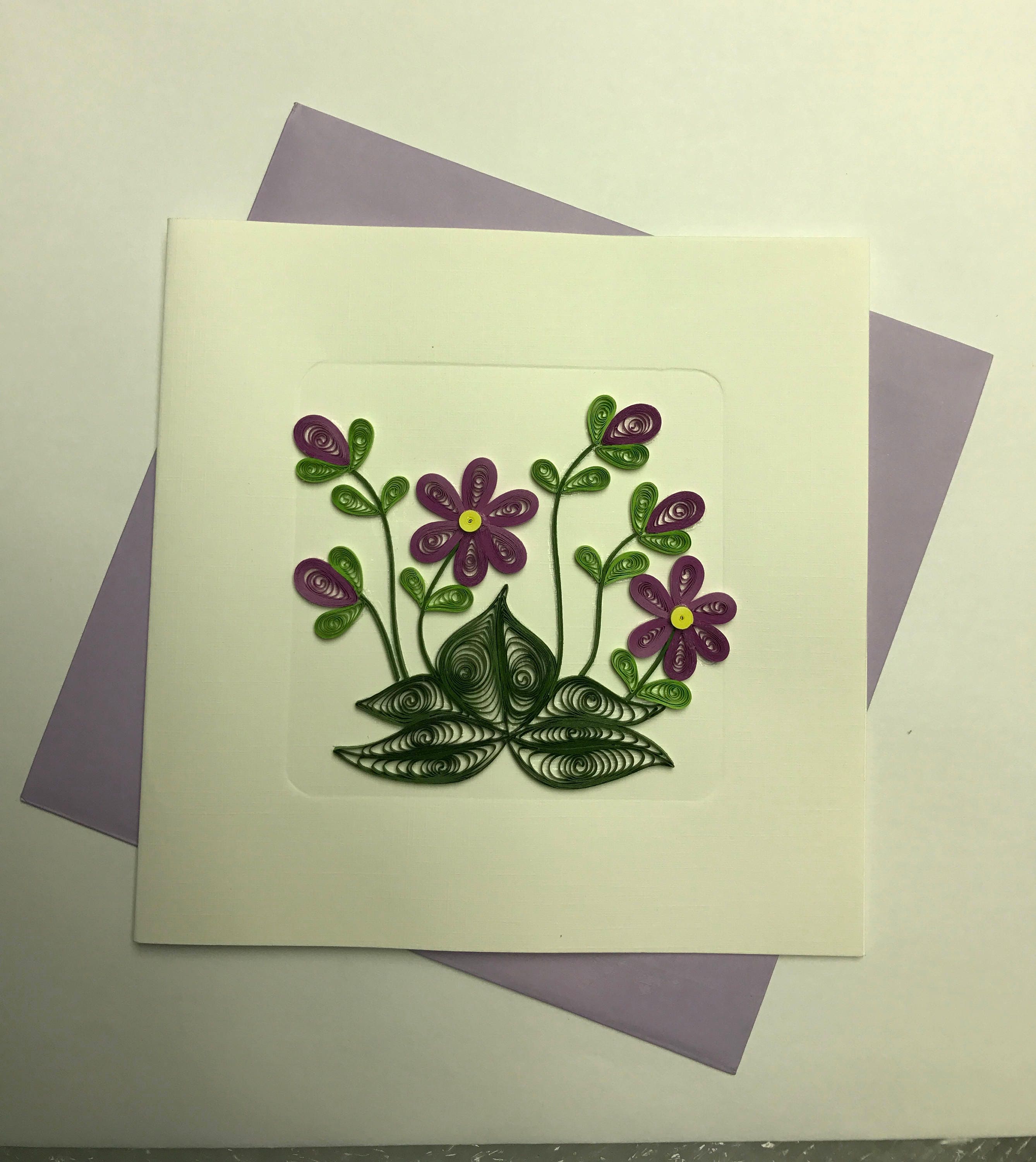 Flower Quilling Greeting Card - Etsy