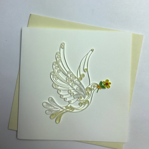Dove Card - Etsy