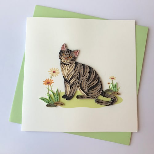 Lightning Bugs Card Quilling Greeting Card Handmade Greeting | Etsy