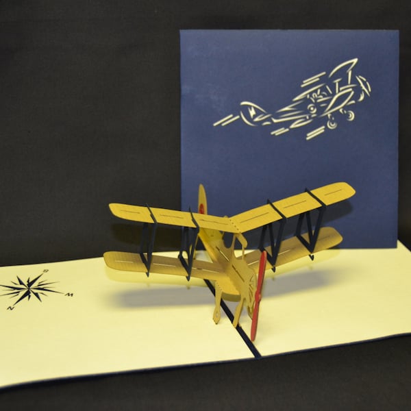 Airplane Pop up Birthday Card - Etsy