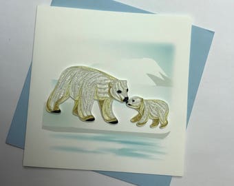 Sloth Card, Quilling Greeting Card, Handmade Greeting Card, Quilling ...