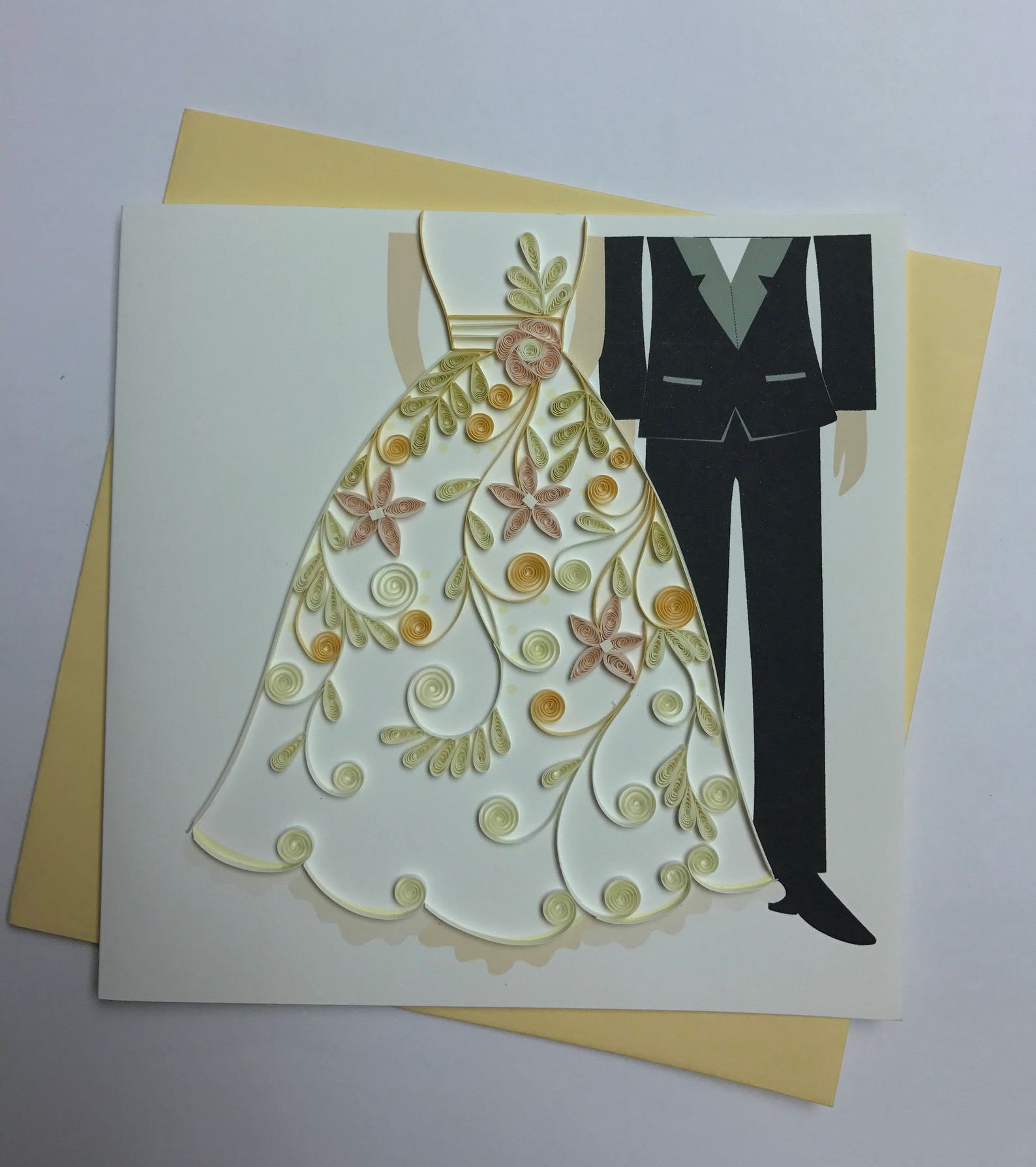 Wedding Quilling Greeting Card - Etsy