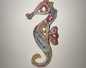 Shark Ornament Eco-art Recycled Quilled Paper Christmas | Etsy