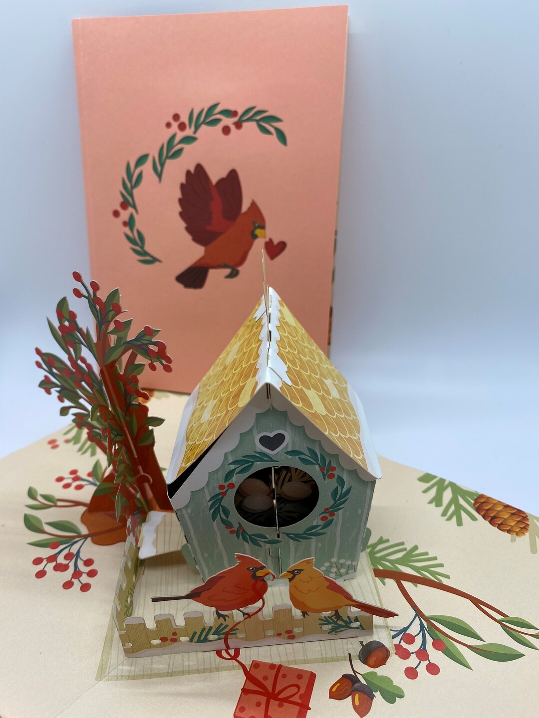 Cardinal Card, Pop up Card, 3-d Pop up Card, Popup Card, 3d Popup Card ...