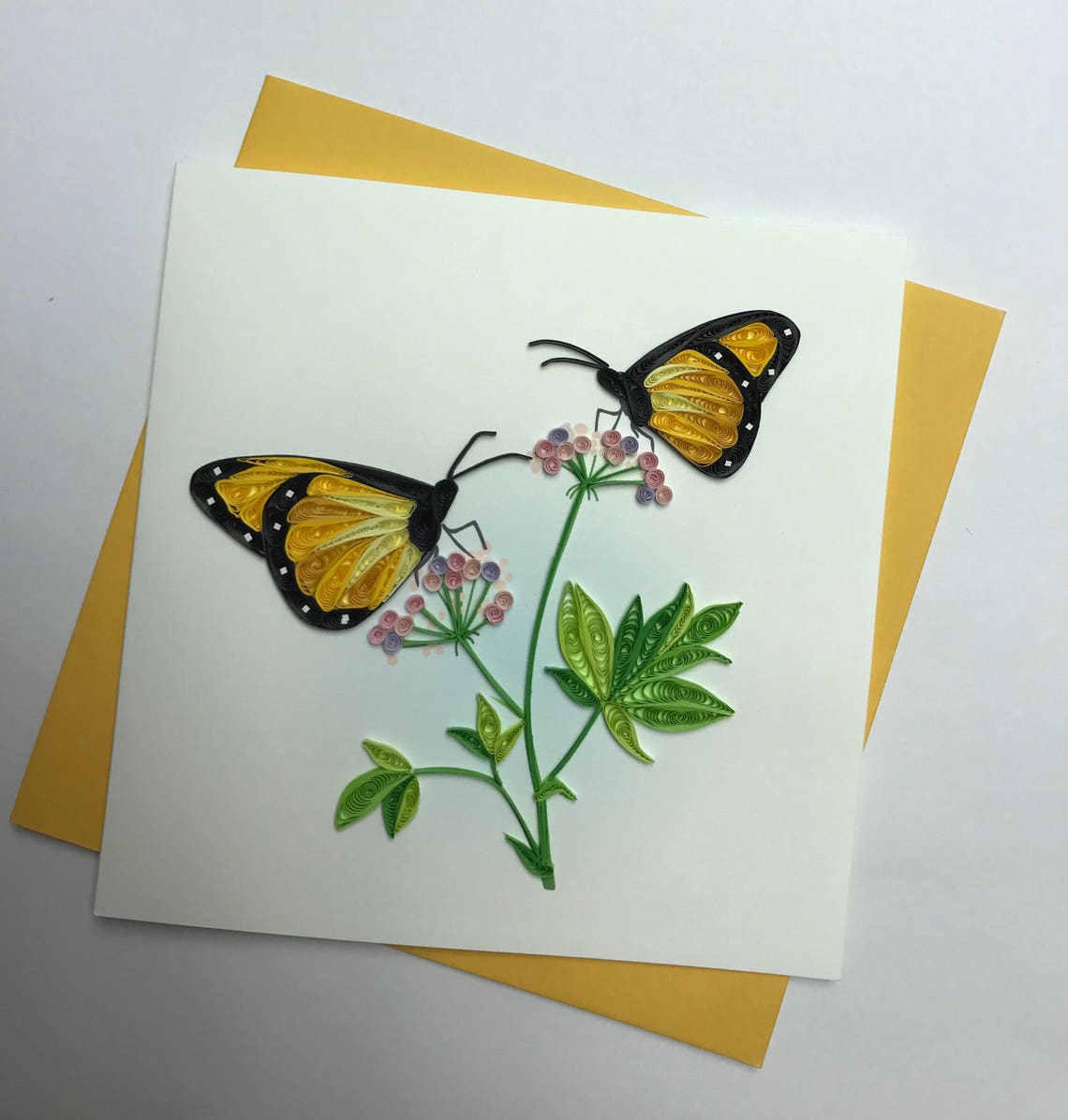 Butterfly Quilling Greeting Card - Etsy