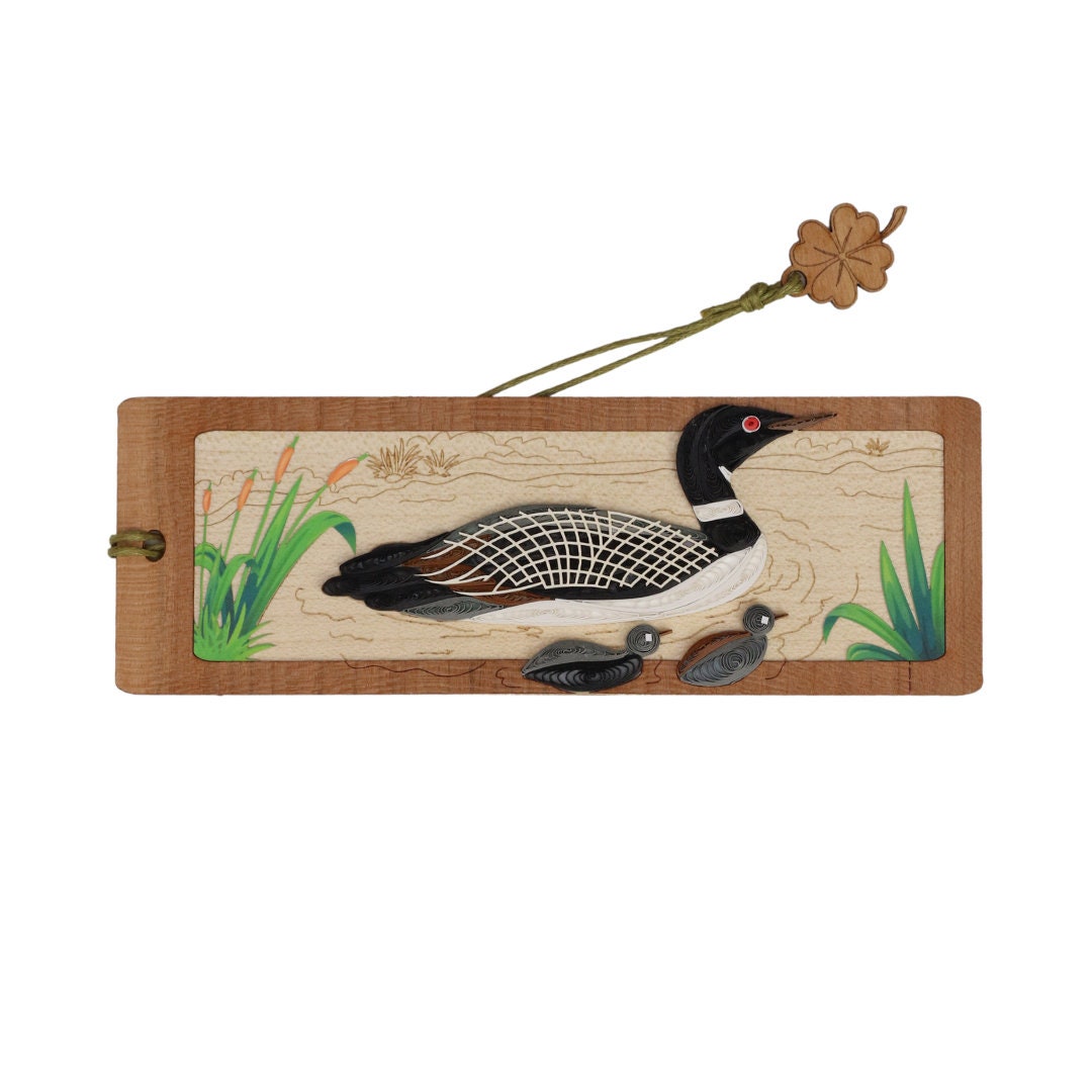 Loon Bookmark, Quilling Bookmark, Bookmark, Quilling Cards, Quilled ...