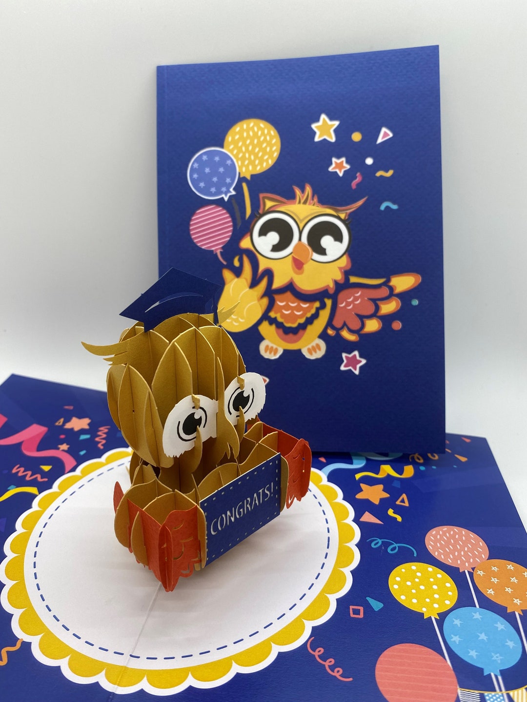 Graduation Card, Pop up Card, 3-d Pop up Card, Popup Card, 3d Popup ...