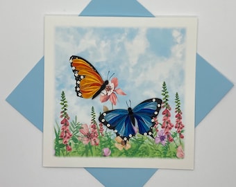 Butterfly Quilling Card - Etsy