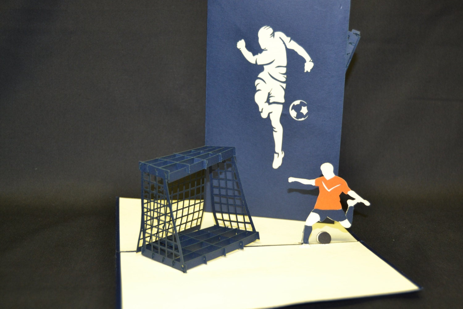 3-D Soccer Pop-up Card - Etsy