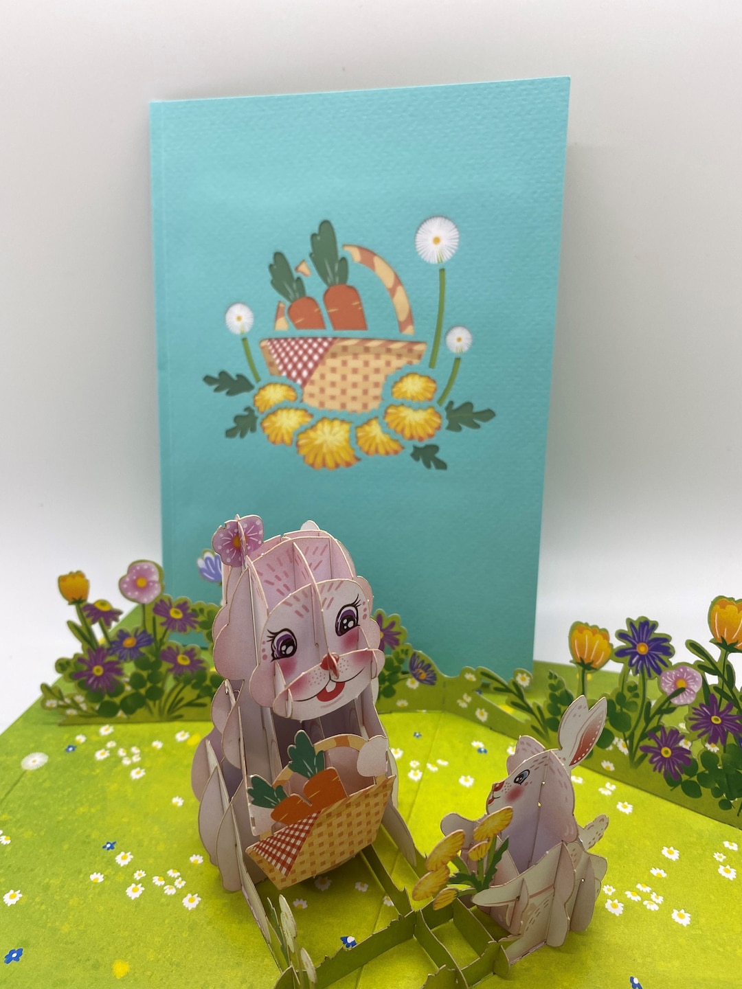 Rabbit Card, Pop up Card, 3-d Pop up Card, Popup Card, 3d Popup Card ...