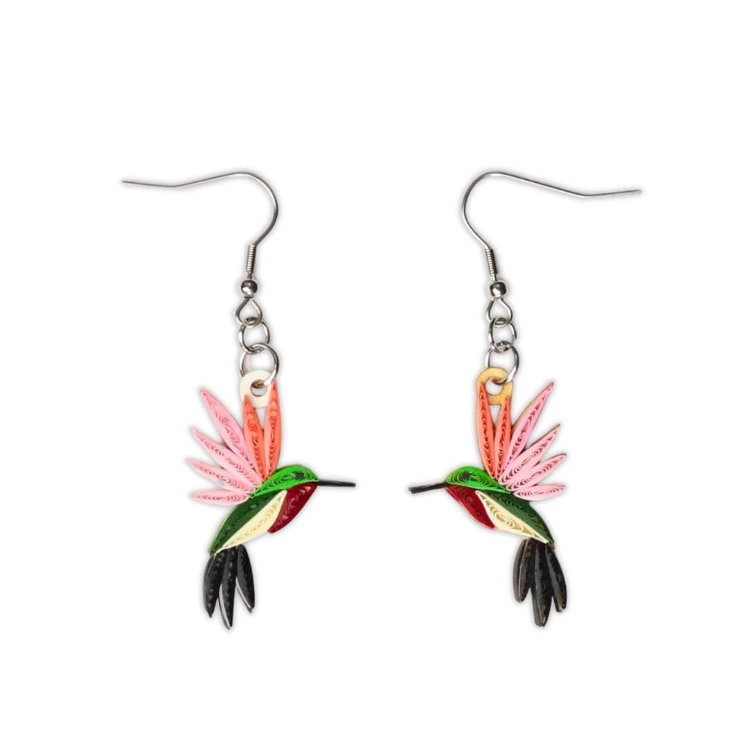 Hummingbird Quilling Earring, Quilling Card, Quilling Earring, Quill ...