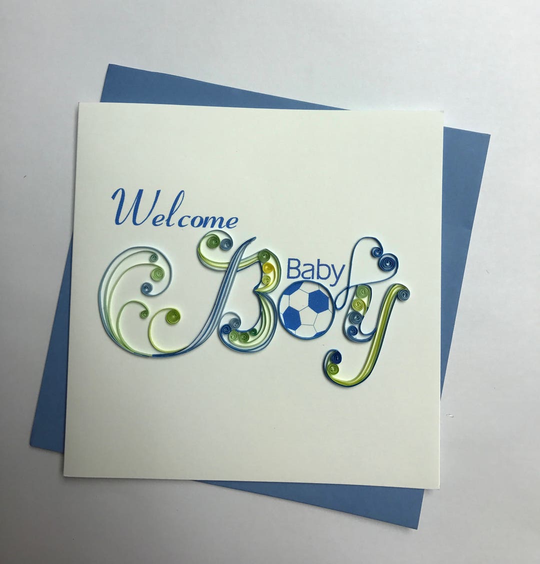 Baby Boy Quilling Greeting Card - Etsy