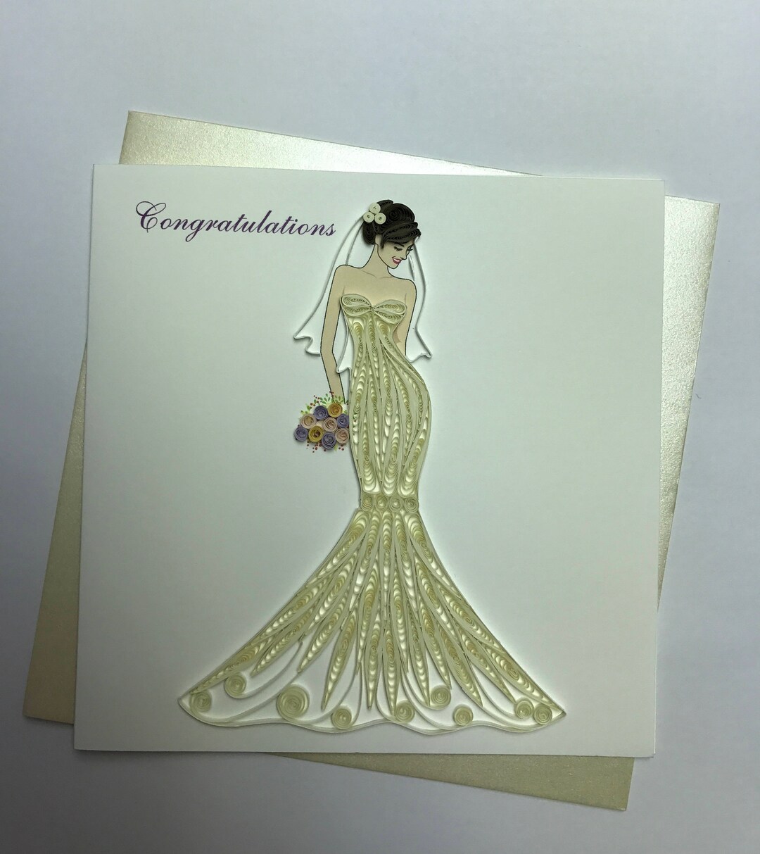 Wedding Quilling Greeting Card - Etsy