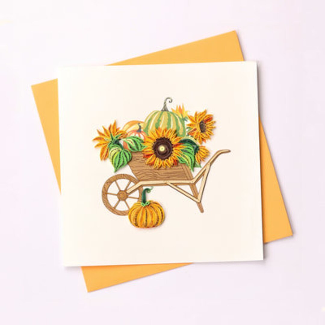 Fall Card, Quilling Greeting Card, Handmade Greeting Card, Quilling ...