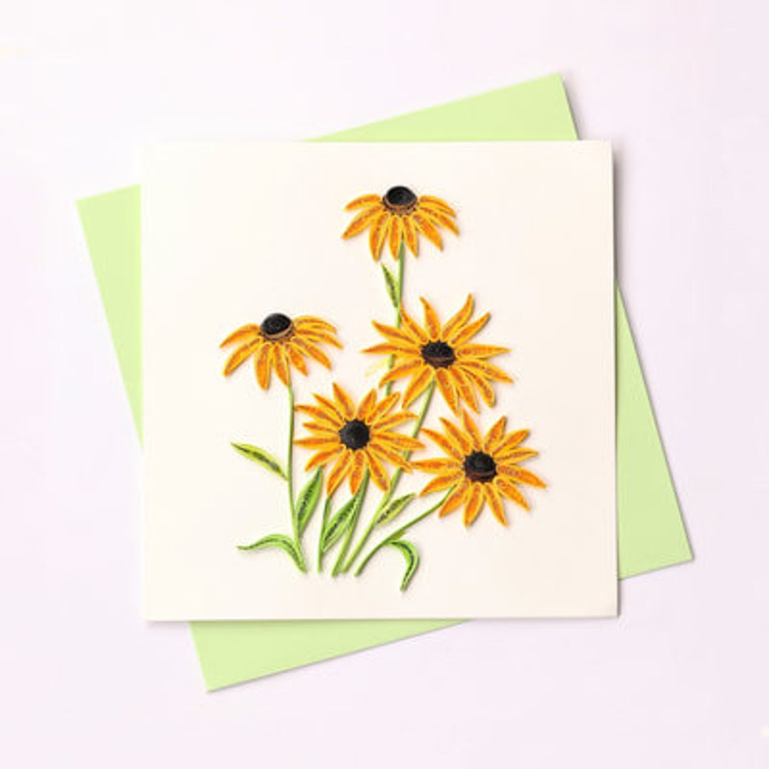 Flower Card, Quilling Greeting Card, Handmade Greeting Card, Quilling ...