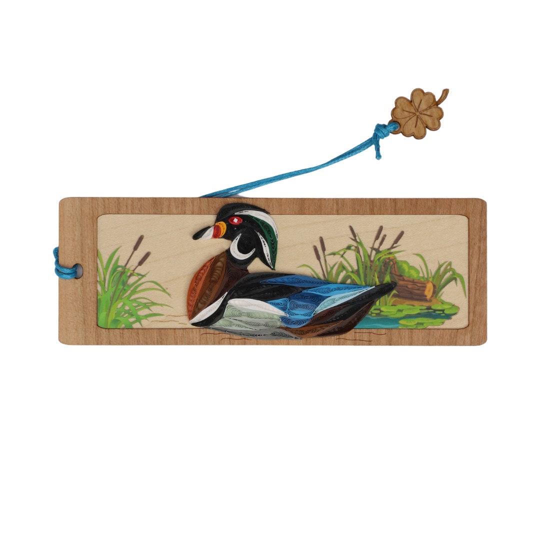 Wood Duck Bookmark, Quilling Bookmark, Bookmark, Quilling Cards ...