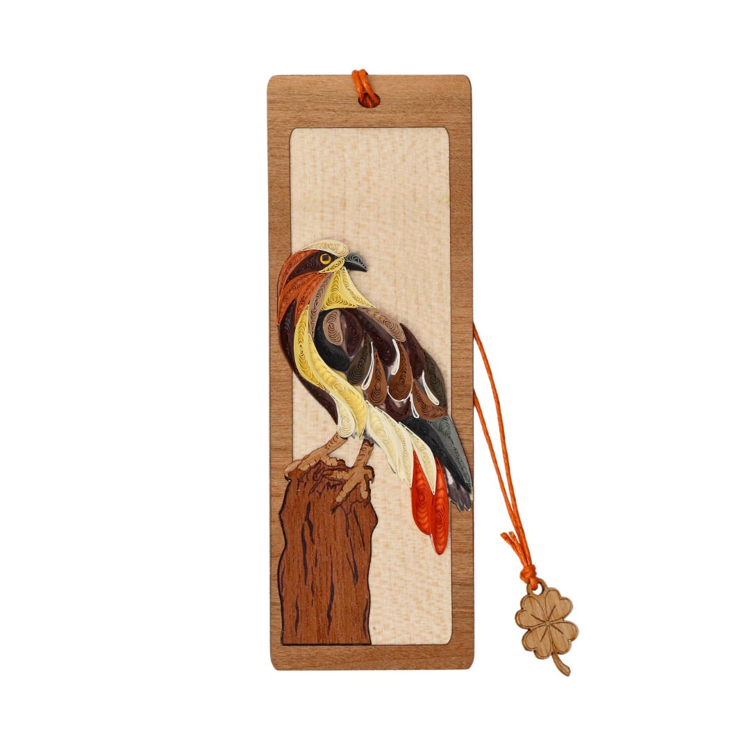 Red Tail Hawk Bookmark, Quilling Bookmark, Bookmark, Quilling Cards ...