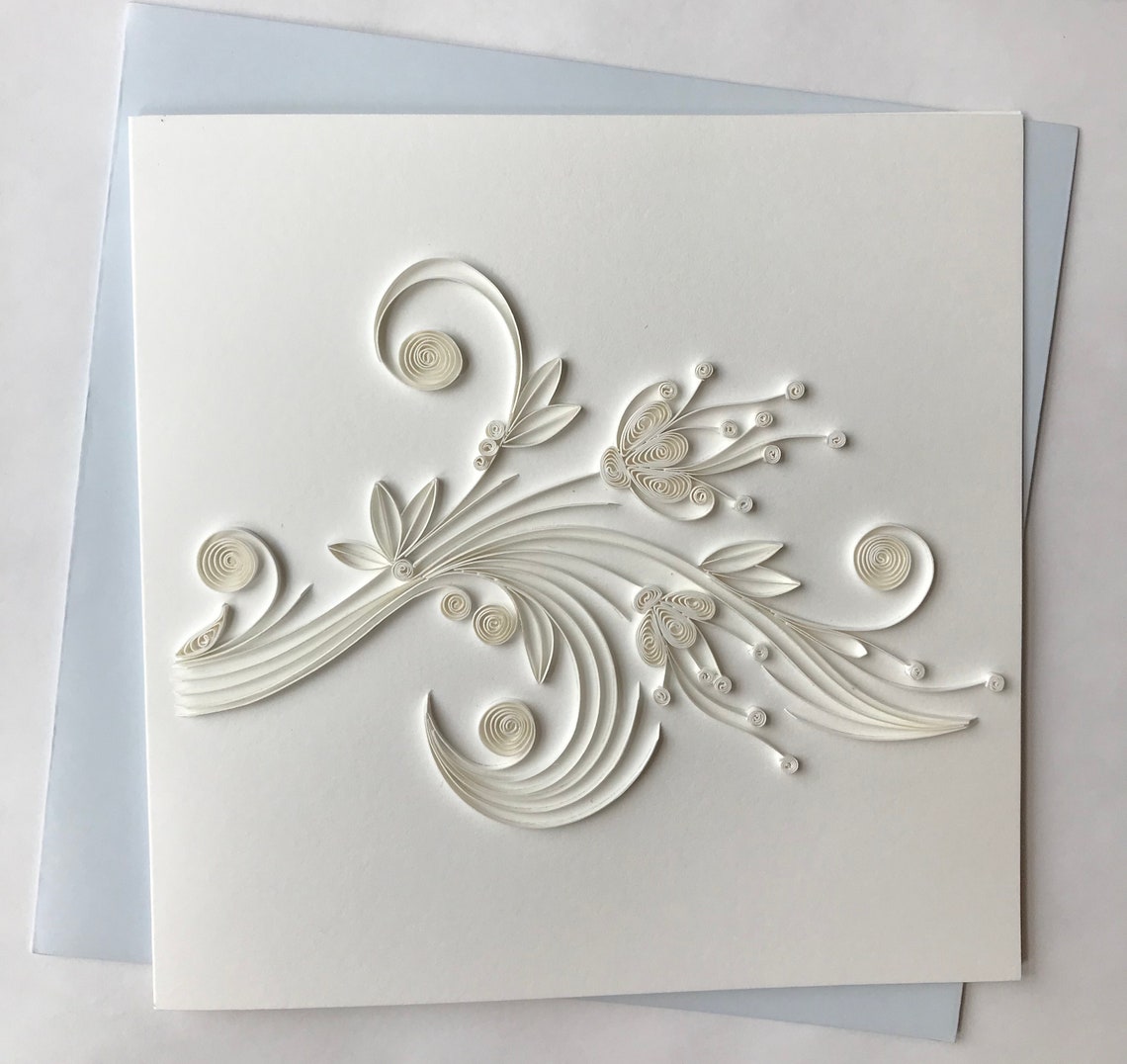 Quilled Greeting Card, Quilling Greeting Card, Handmade Greeting Card ...