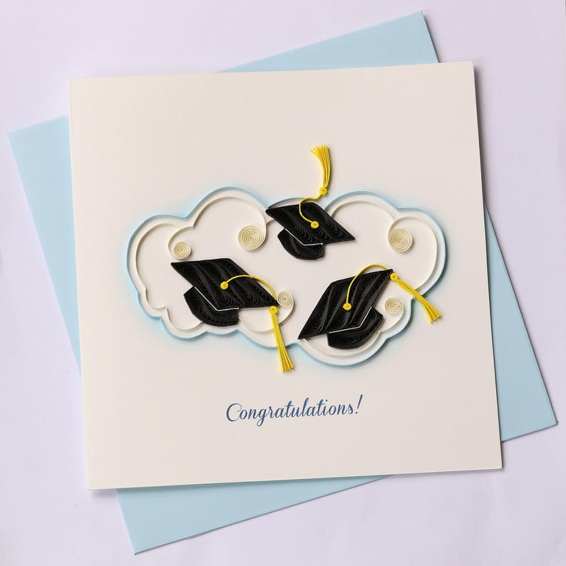 Graduation Quilling Greeting Card, Quilling Cards, Birthday Cards ...