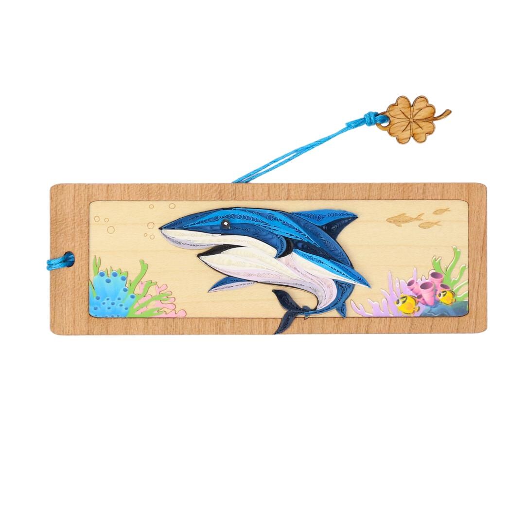 Shark Bookmark, Quilling Bookmark, Bookmark, Quilling Cards, Quilled ...