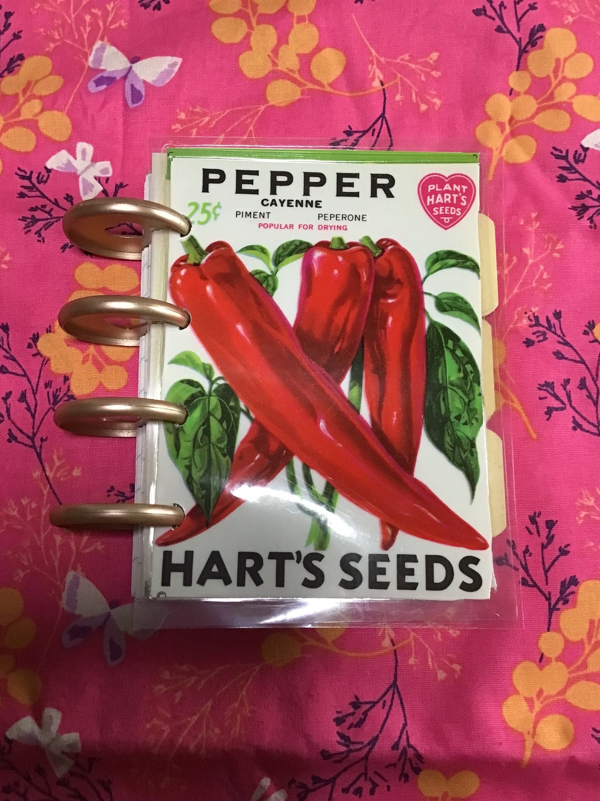 Seed Packet Garden Journal, Garden Planner, Seed Journal - Etsy