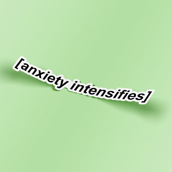 Anxiety Sticker - Etsy