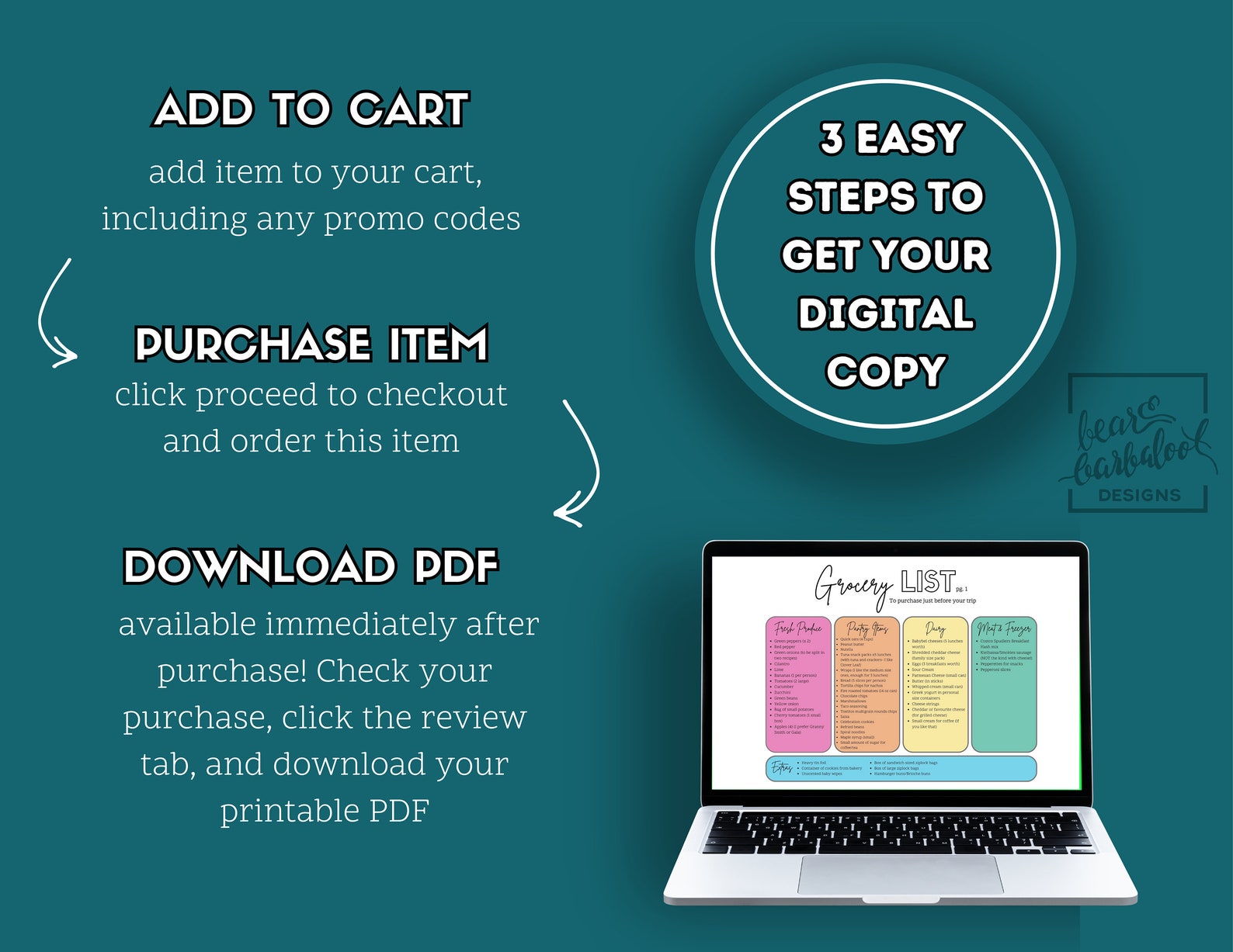 Printable 7-day High Protein Camping Meal Plan for 4 | Grocery List ...