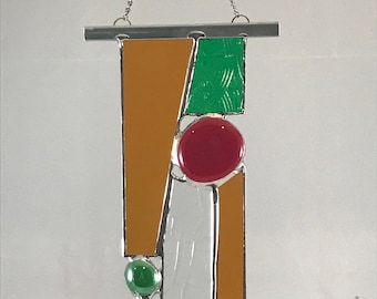 Unique Stained Glass Suncatcher Panel | Etsy