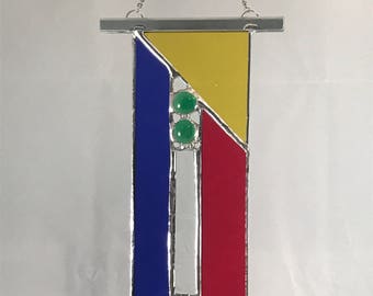 Unique Stained Glass Suncatcher Panel | Etsy