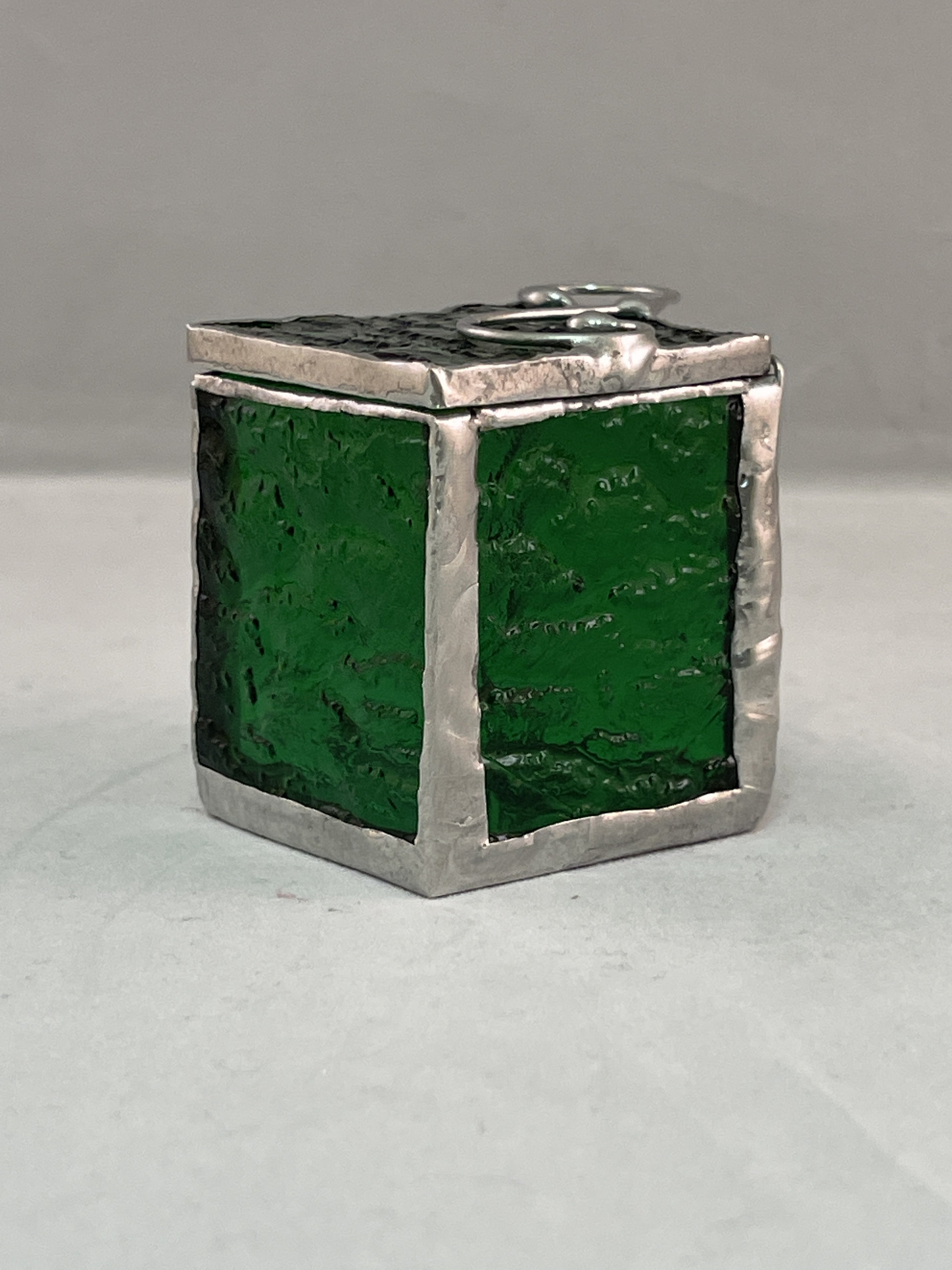 Small Stained Glass Ring Box - Green - Etsy