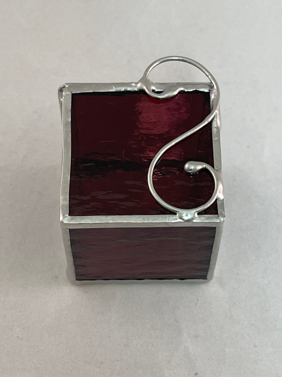 Small Stained Glass Ring Box - Purple - Etsy