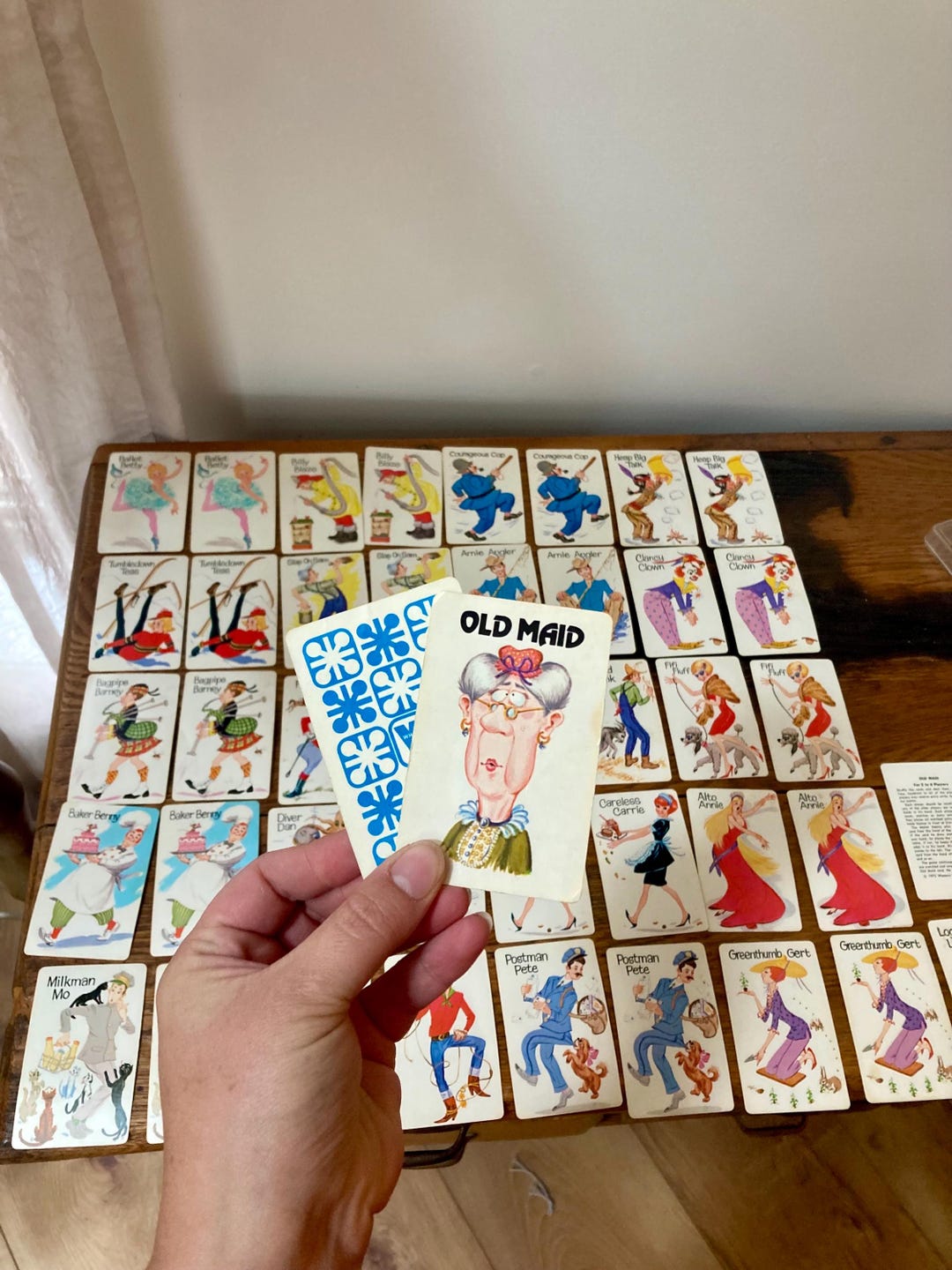 Complete Set of 1975 Whitman Old Maid Playing Cards, Complete 45 Card ...