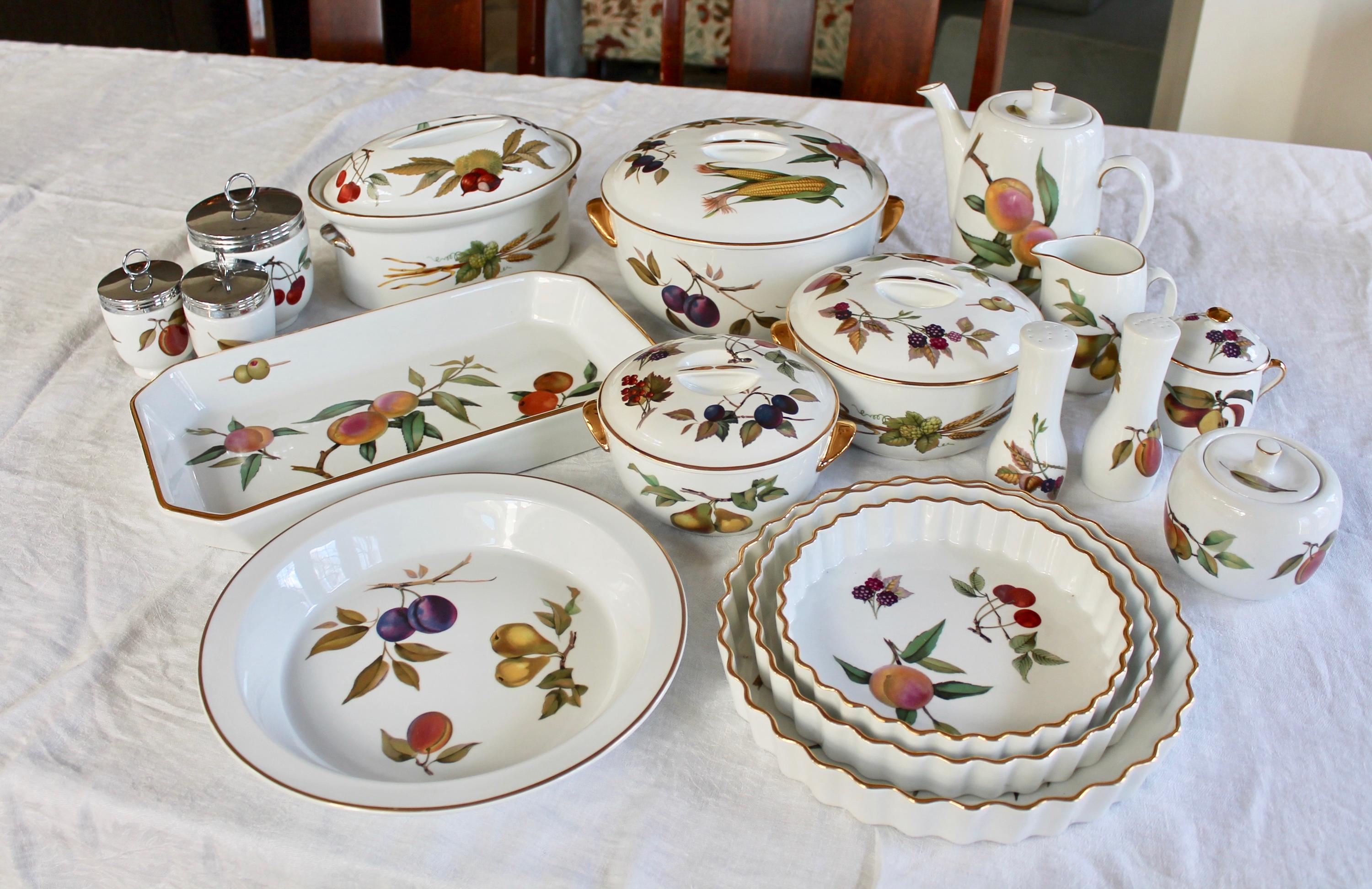 Royal Worcester Evesham Gold Porcelain China Serveware, Fruit and ...