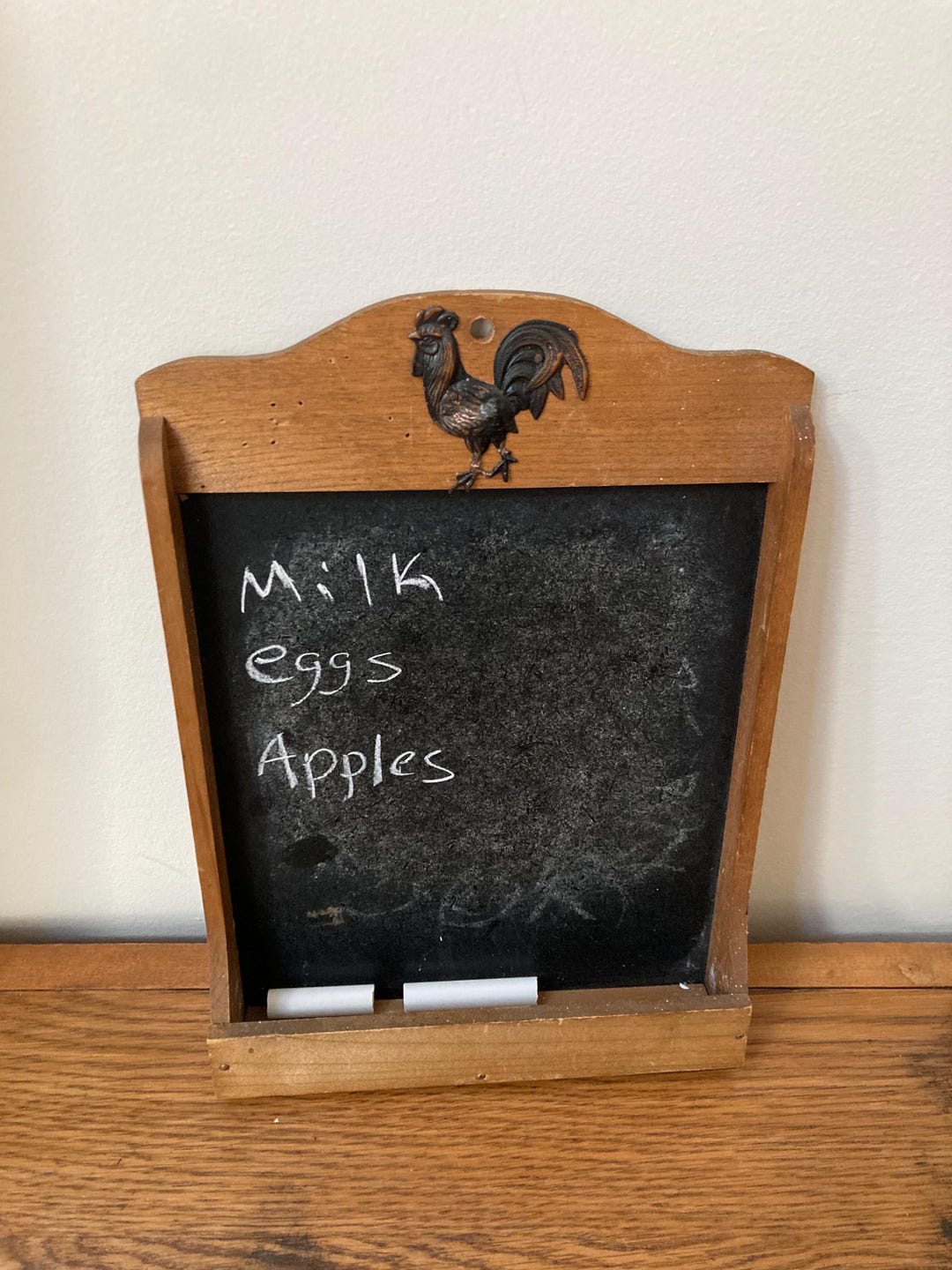 Vintage Hanging Chalkboard Grocery List, To-do List With Chalk Tray - Etsy
