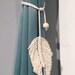Macrame Bead and Feather Curtain Tiebacks, Nautical Curtain Holders ...