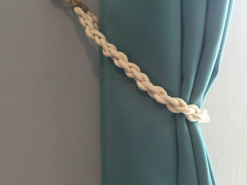 Chunky Nautical Rope Chain Style Tie Backs Beach Style - Etsy