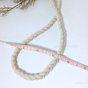 Nautical Pigtail Knot Tieback, Natural White Cotton Rope Tieback ...