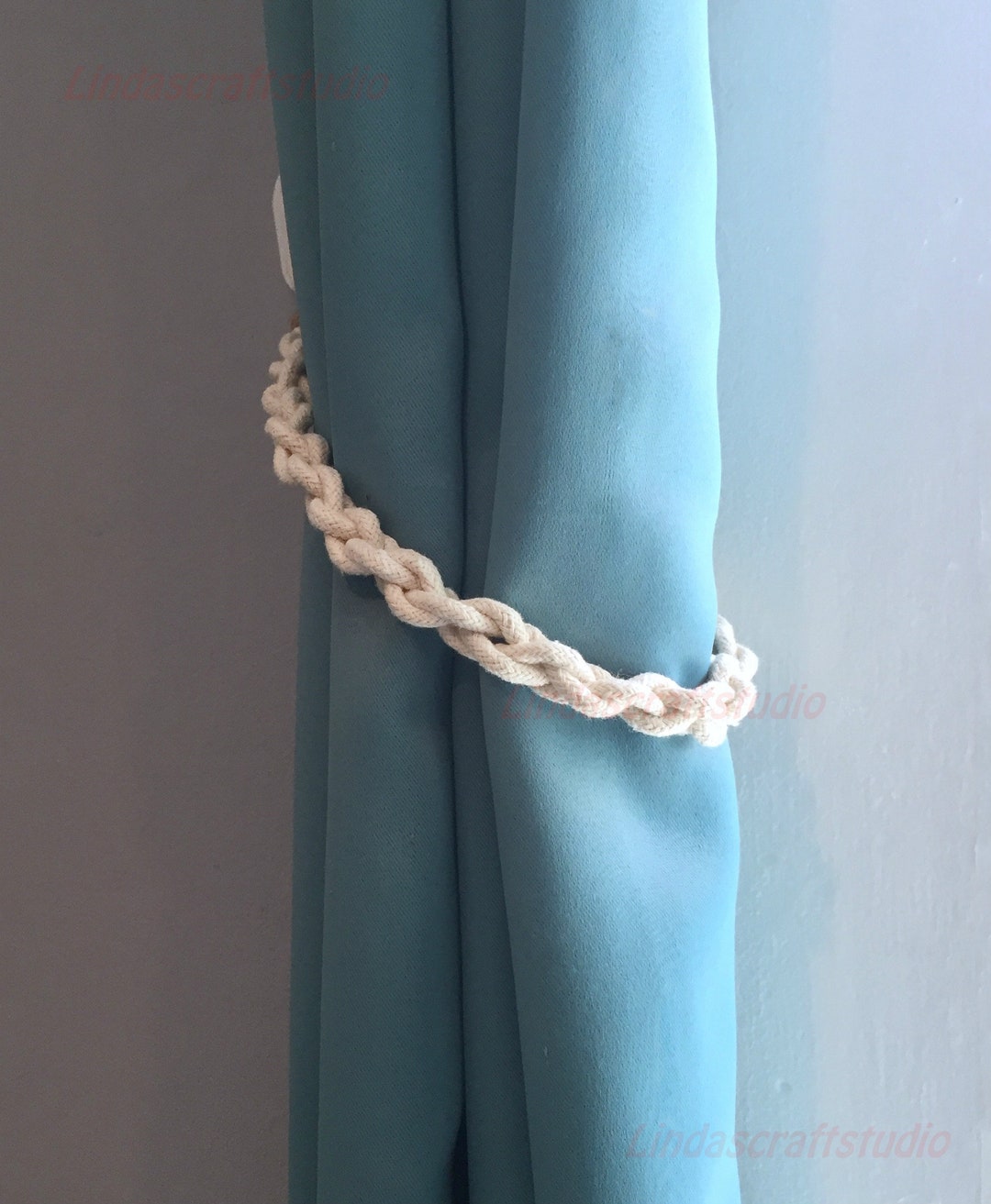 Chunky Nautical Rope Chain Style Tie Backs, Beach Style Tiebacks ...