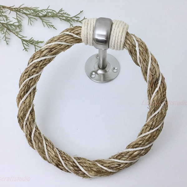 Rope Towel Ring - Etsy