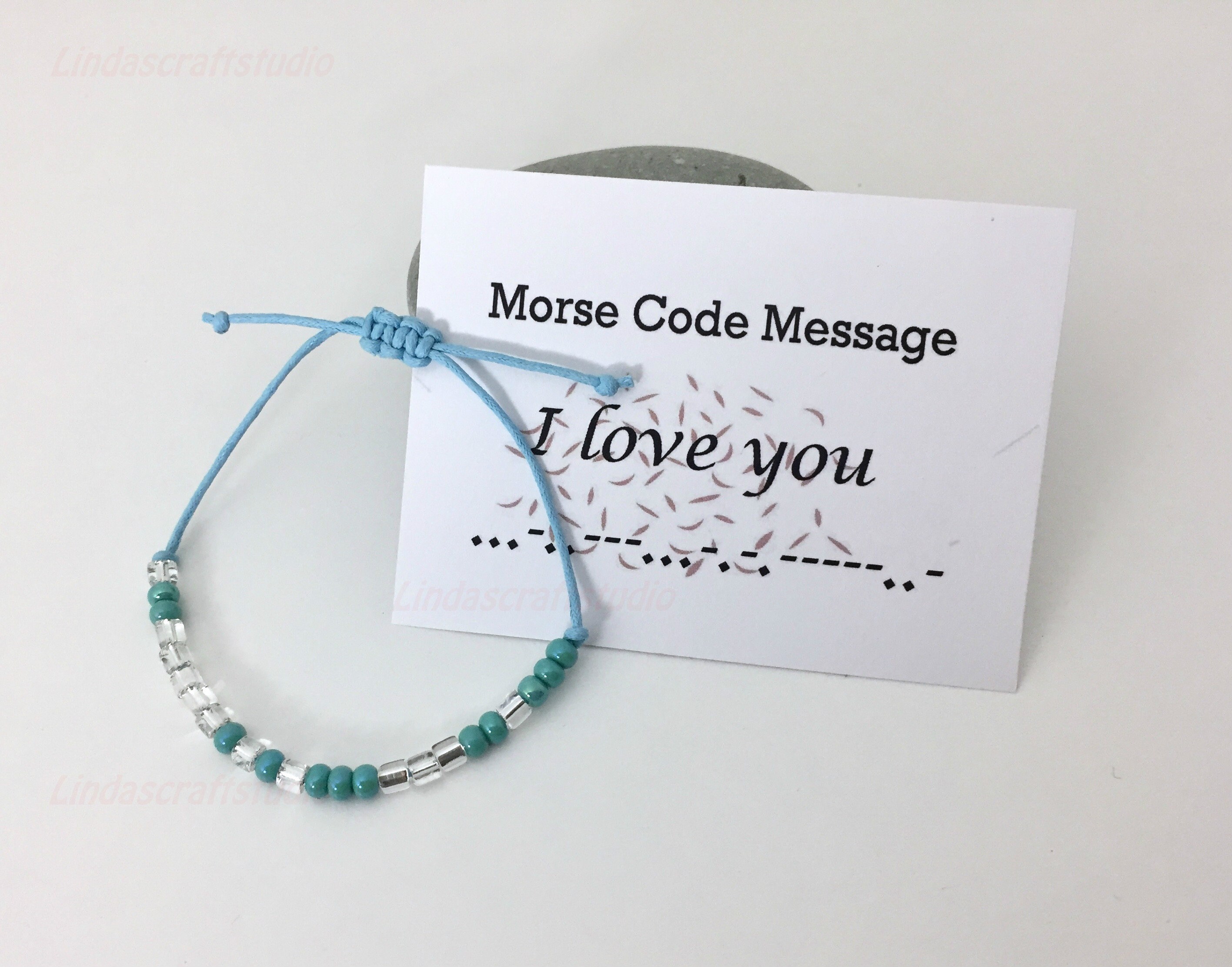 Custom Morse Code Braceletpersonalized Color Bead Morse Code - Etsy