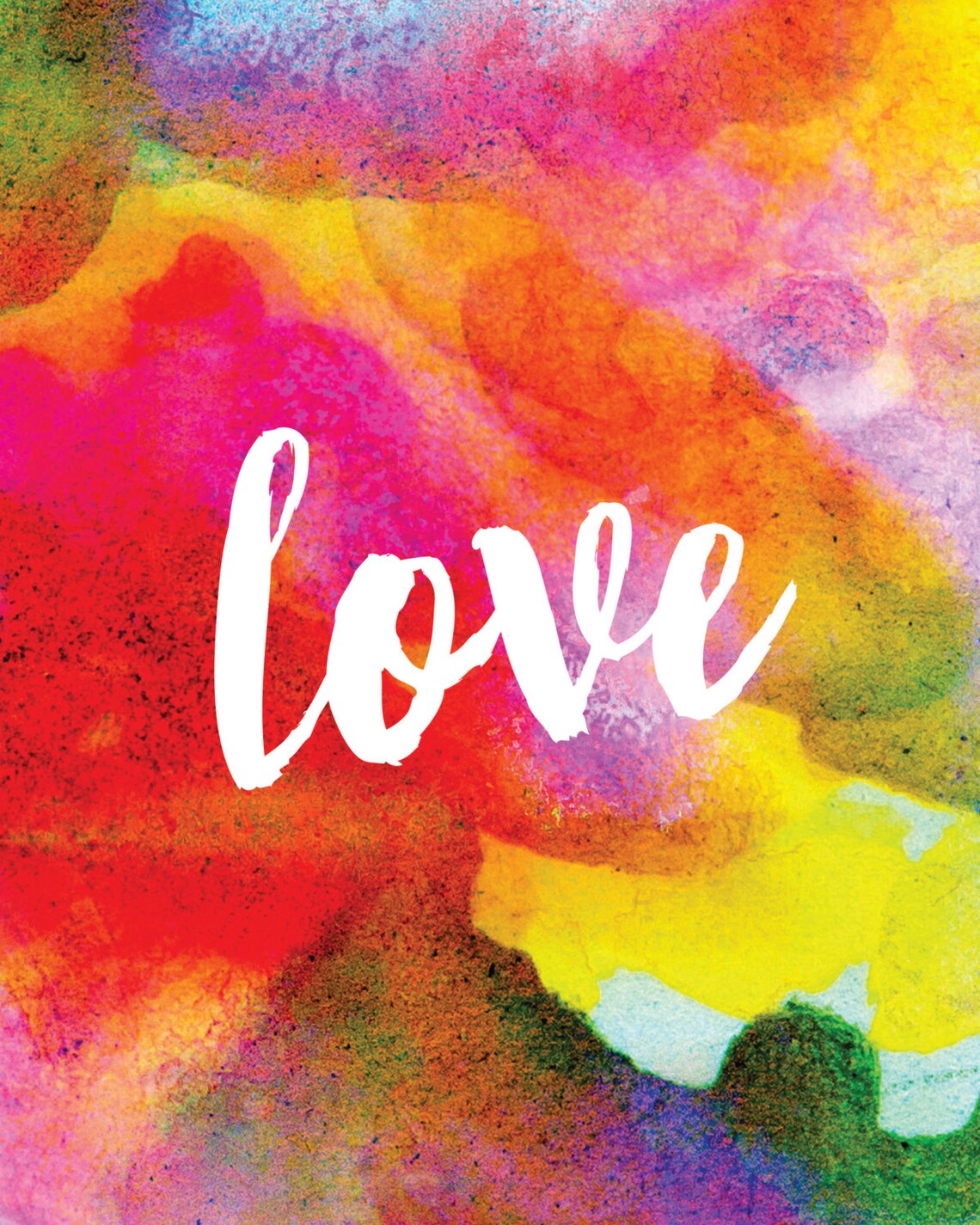 LOVE Spray Paint Art, Paint Splatter Art, Inspirational Art, Script ...