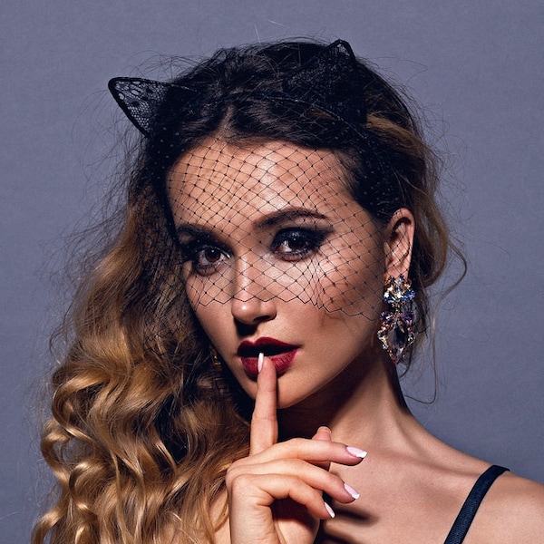 Lace Cat Ears - Etsy